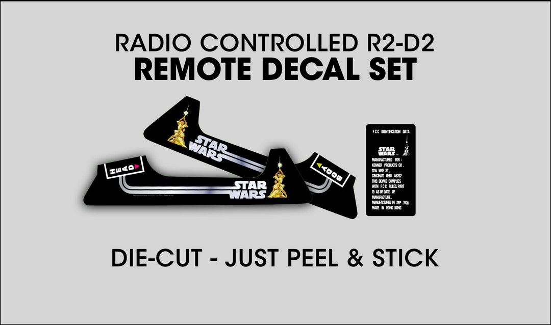 Radio Controlled R2-D2 Replacement Sticker Set Kenner - Etsy