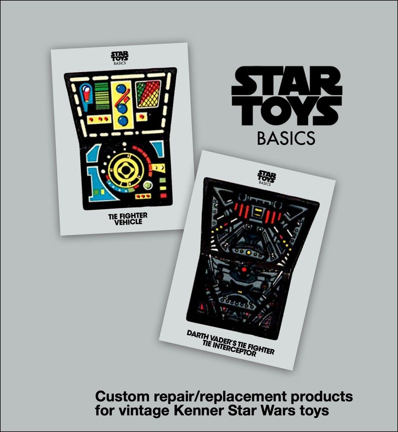 Kenner STAR WARS Tie Fighter Dashboard Replacement Decals You - Etsy