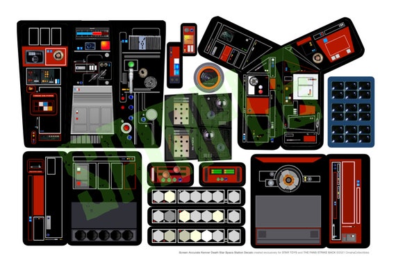 Star Wars Screen Accurate Replacement Die Cut DEATH STAR - Etsy