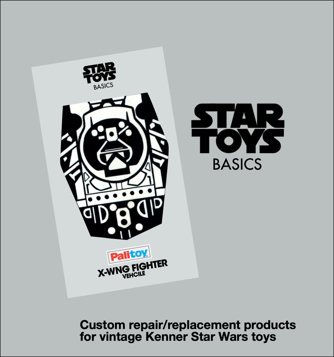 PALITOY Star Wars X-wing Rear Engine Decal - Etsy