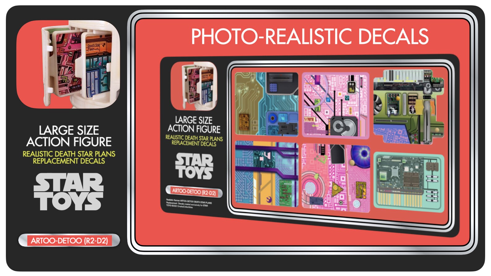 LARGE SIZE 8 R2-D2 Death Star Plans Replacement Custom - Etsy