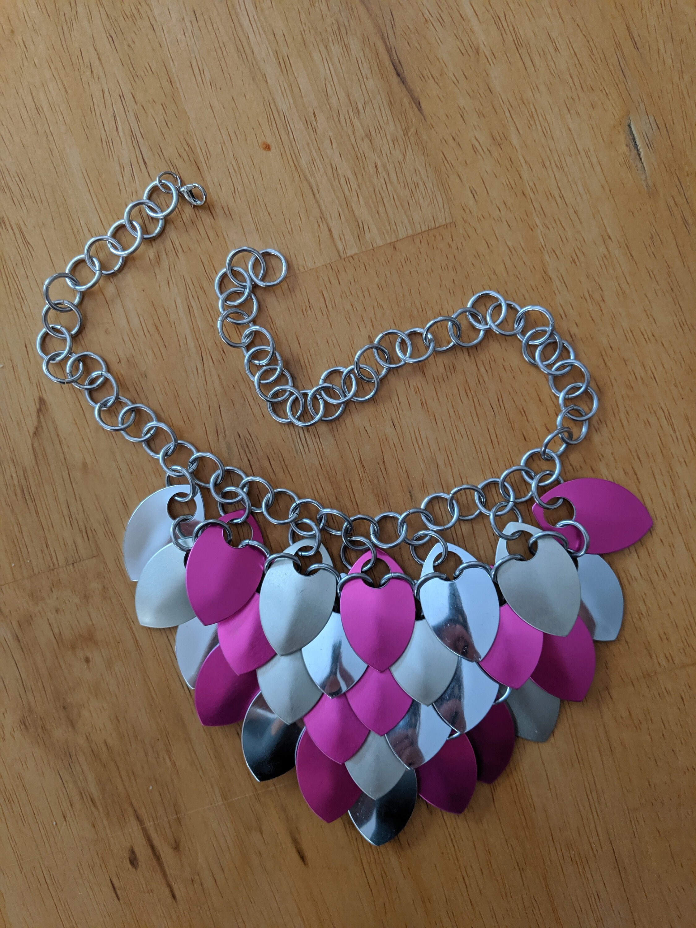 Scale Mail Necklace - Etsy