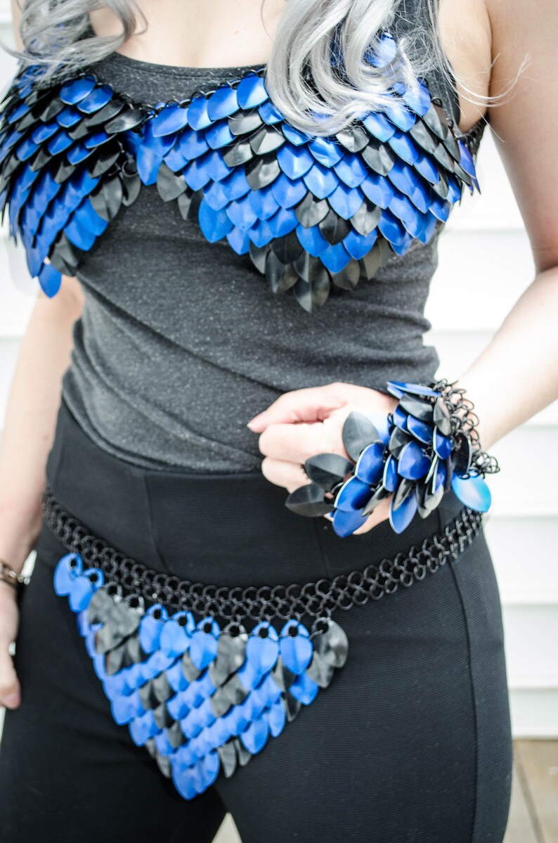 Custom Scale Mail Bikini Top unlined - Etsy