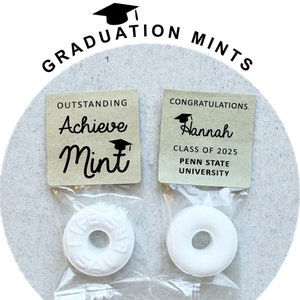 SET OF 60 - Graduation Mints Favors Gifts High School University ...