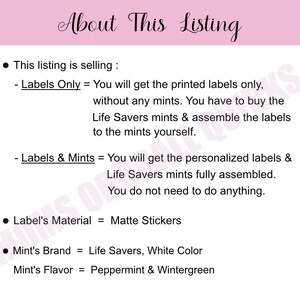 SET OF 60 - Graduation Mints Favors Gifts High School University ...