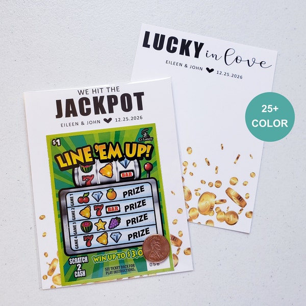 Personalized Scratch Ticket Favors - Etsy
