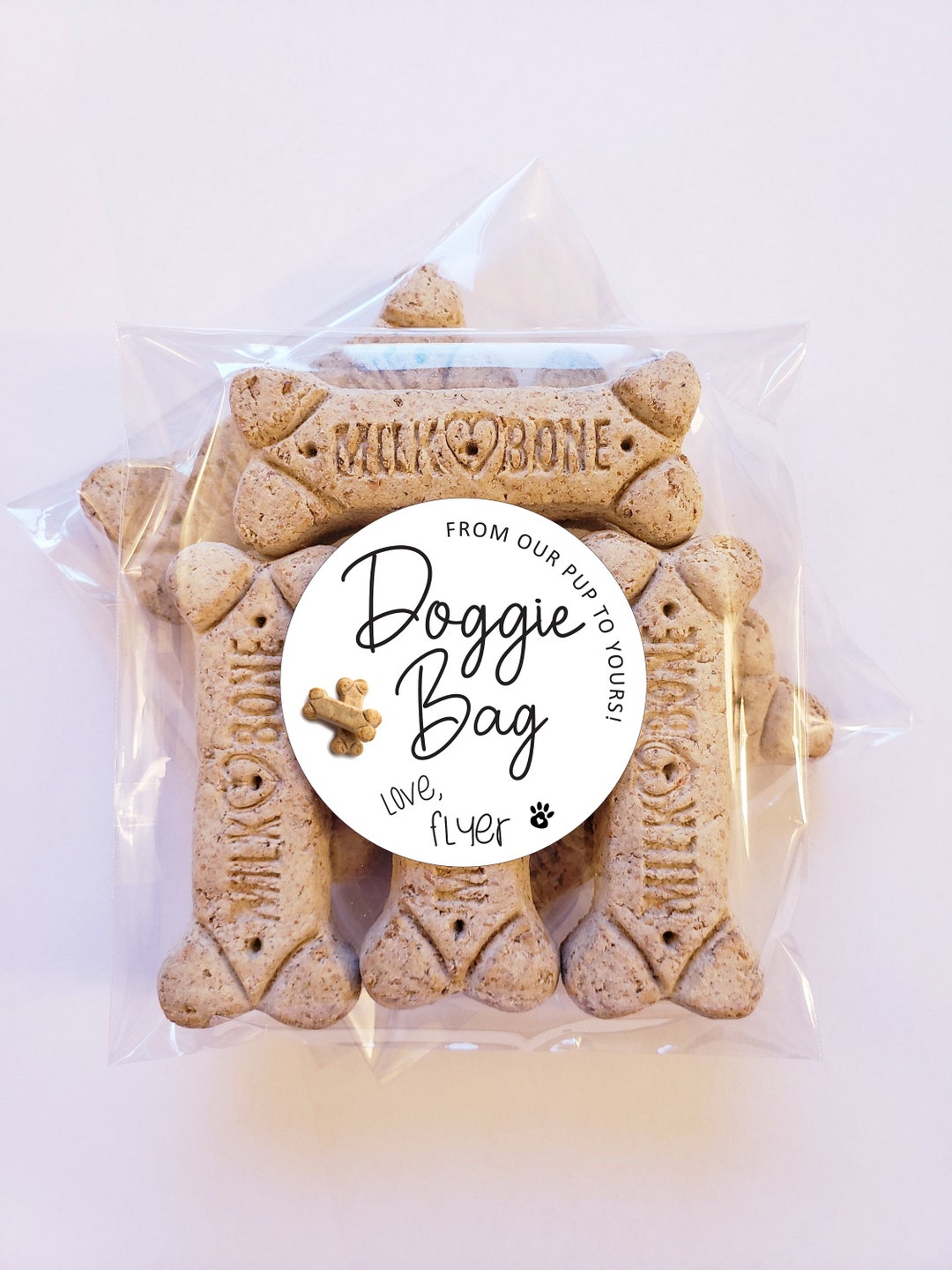 20 Doggie Bag Wedding Stickers Custom Personalized, Dog Treat Pet ...