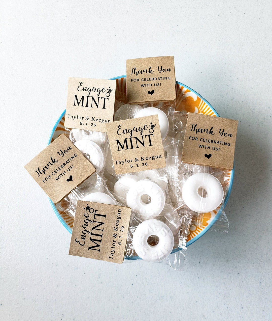 SET OF 60 Engage Mints Wedding Favors Life Savers Mints for Guest ...
