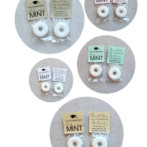 SET OF 60 - Graduation Mints Favors Gifts High School University ...