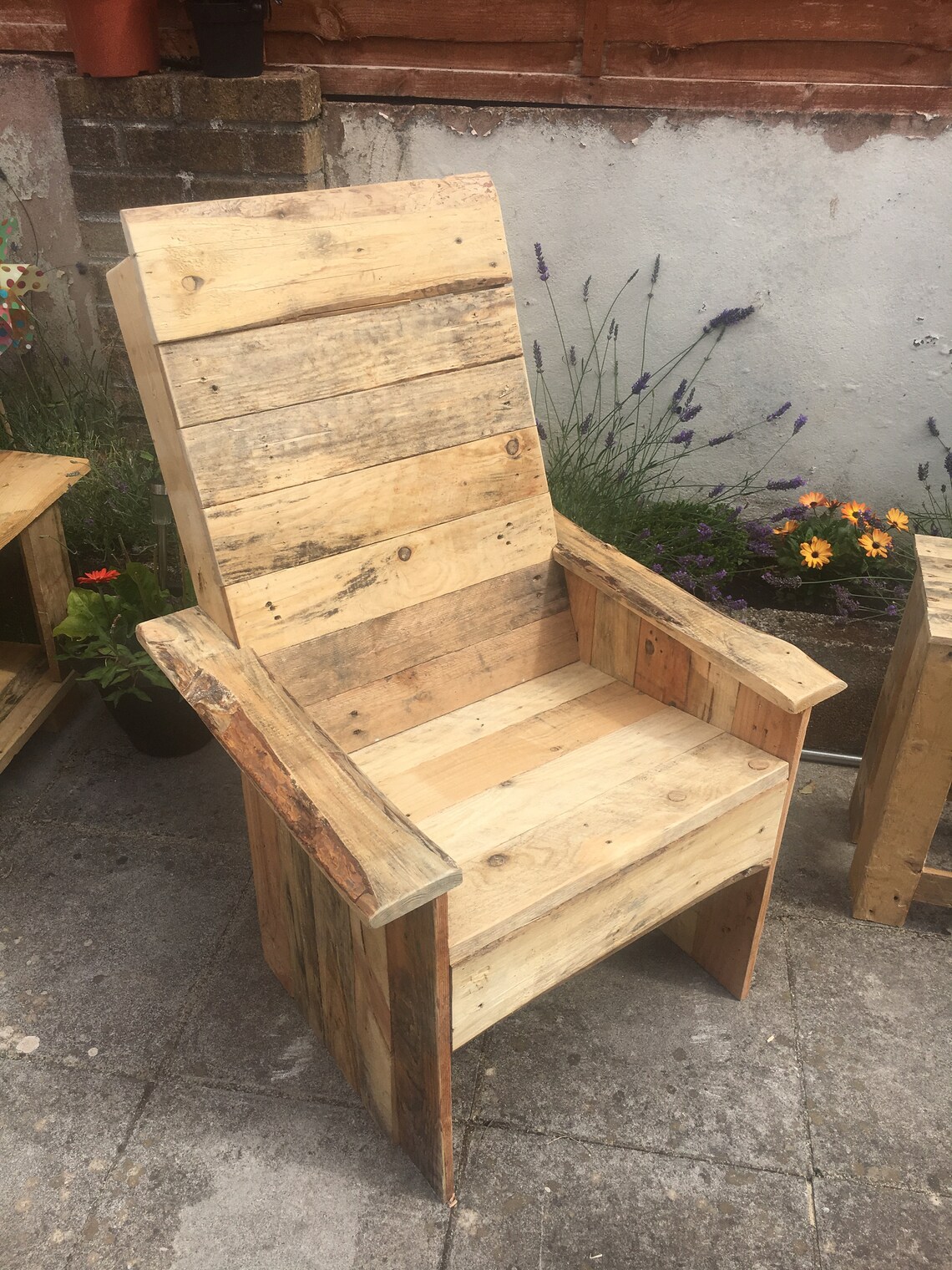Handmade Pallet Garden Chair - Etsy UK