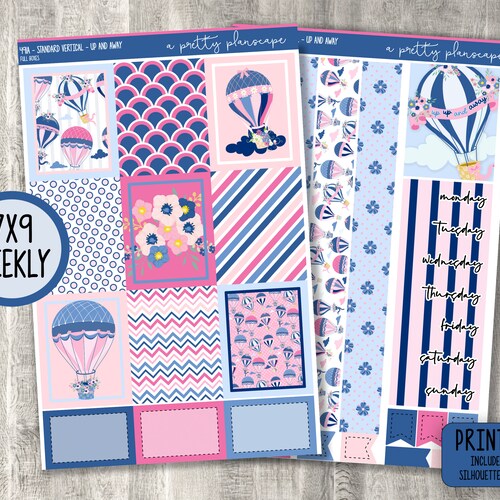 Printable PINK FUNCTIONAL Set Planner Stickers Erin Condren | Etsy