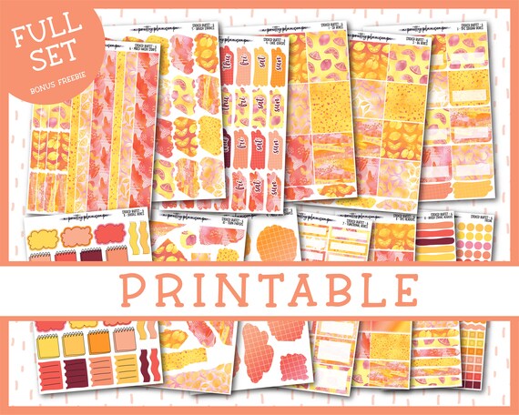 PRINTABLE Sticker Buffet 6 Planner Stickers Functional - Etsy