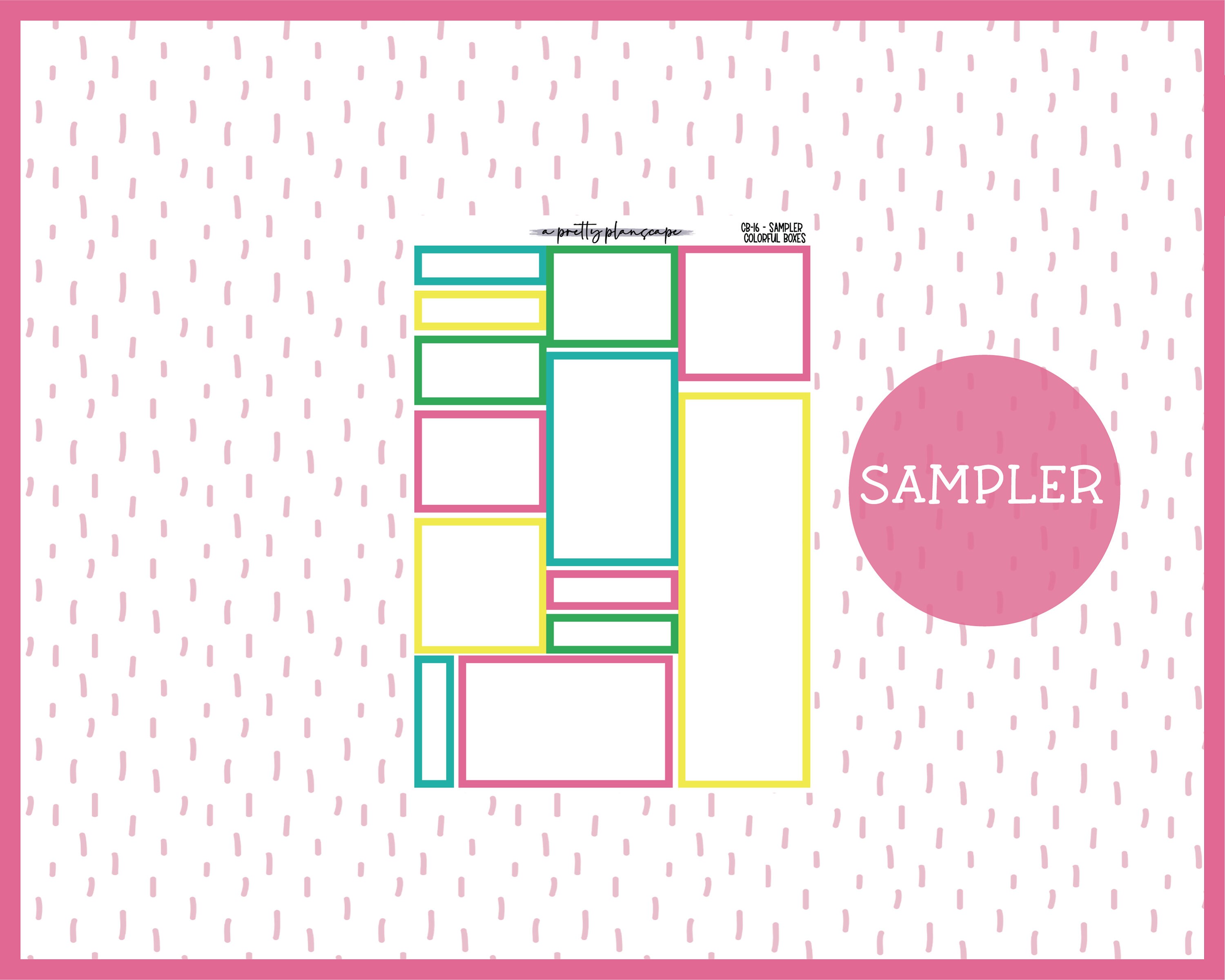 PRINTABLE Colorful Boxes Planner Stickers Kiss Cut | Etsy