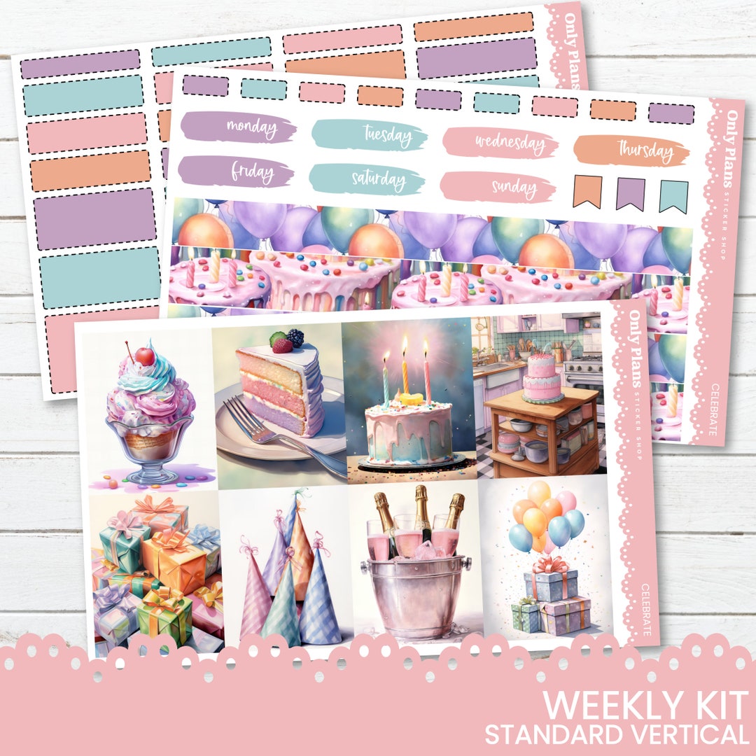 Weekly Sticker Kit 175 - Standard Vertical - Weekly Planner Stickers ...