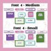 PRINTABLE Reading Script Bundle - 5 Scripts - 2 Sizes - Font 4 - Etsy