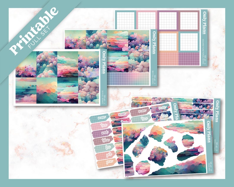 PRINTABLE Sticker Buffet 40 SB-40 Planner Stickers - Etsy