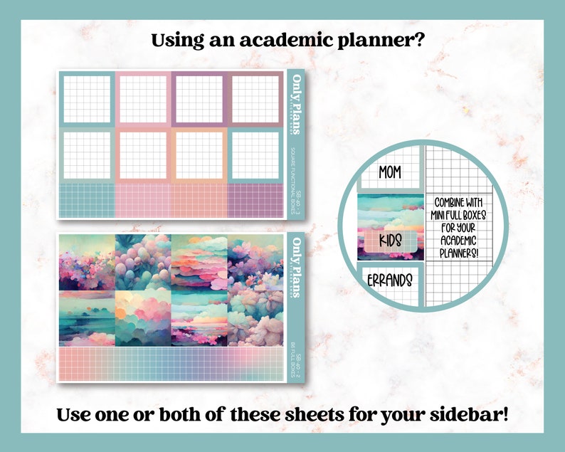 PRINTABLE Sticker Buffet 40 SB-40 Planner Stickers - Etsy