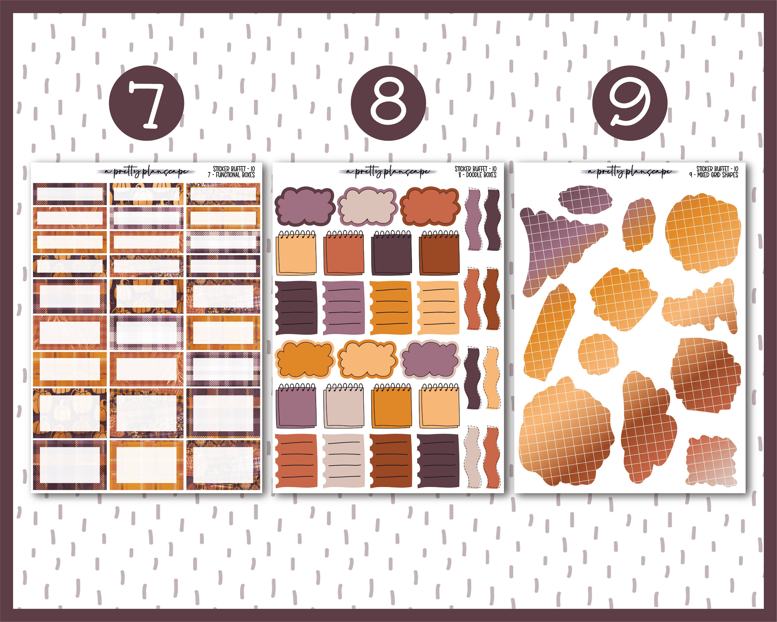 PRINTABLE Sticker Buffet 10 Planner Stickers Functional - Etsy