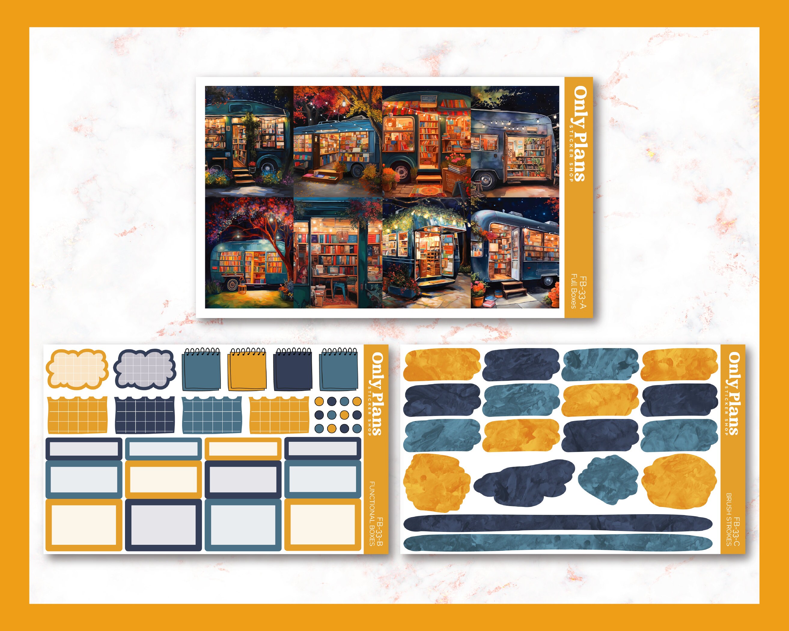 PRINTABLE Full Boxes Bookmobiles FB-33 - Etsy