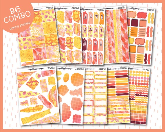 Sticker Buffet 6 B6 Combo Planner Stickers Functional - Etsy