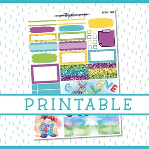 PRINTABLE Daily Sticker Kit 142 Standard Vertical TPC - Etsy