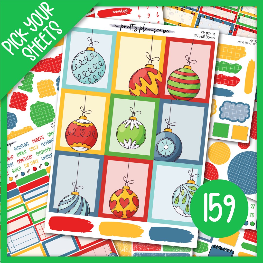 Limited Edition Mega Sticker Bundle 159 Pick Your Sheets Weekly Kit ...