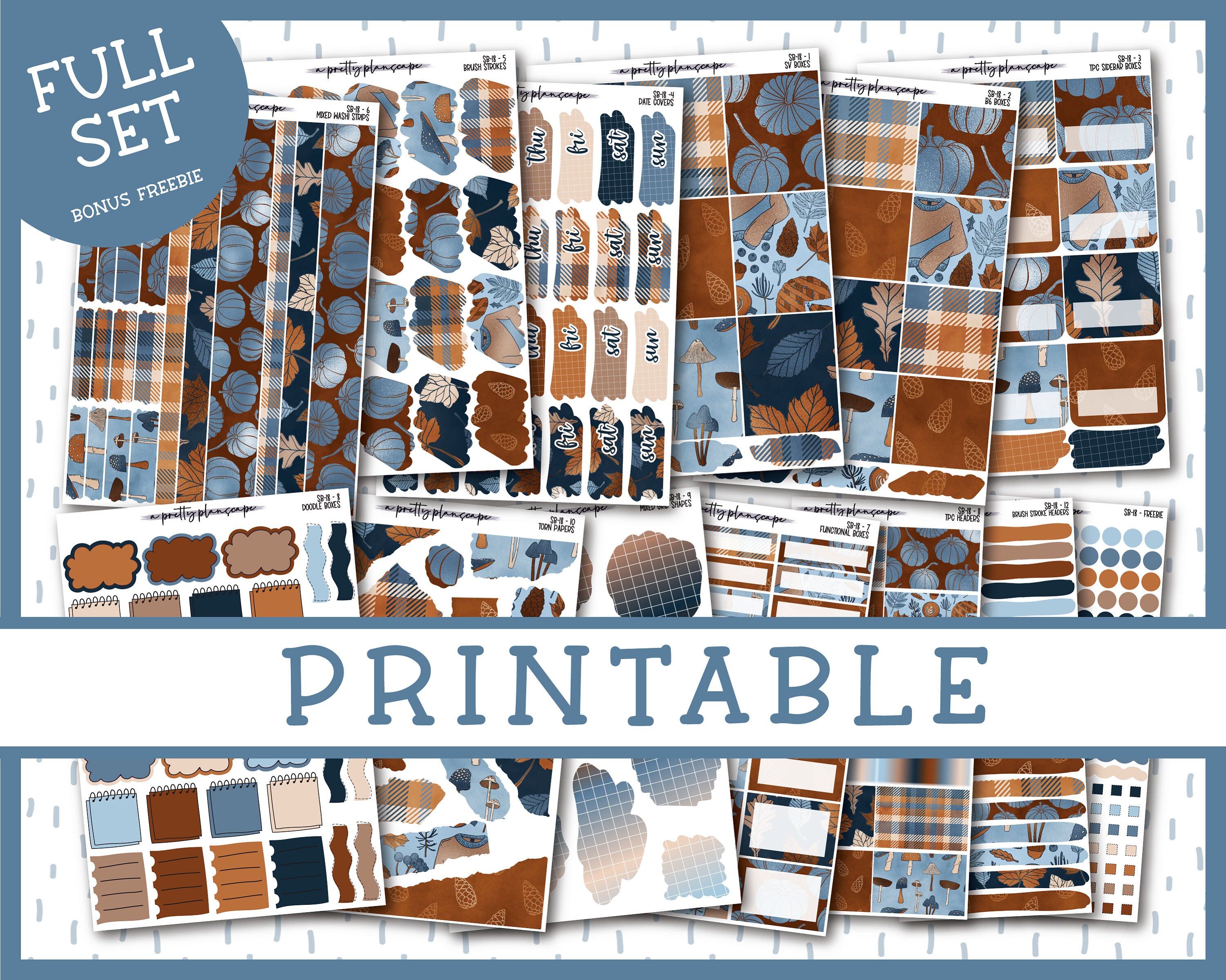 PRINTABLE Sticker Buffet 18 SB-18 Planner Stickers - Etsy