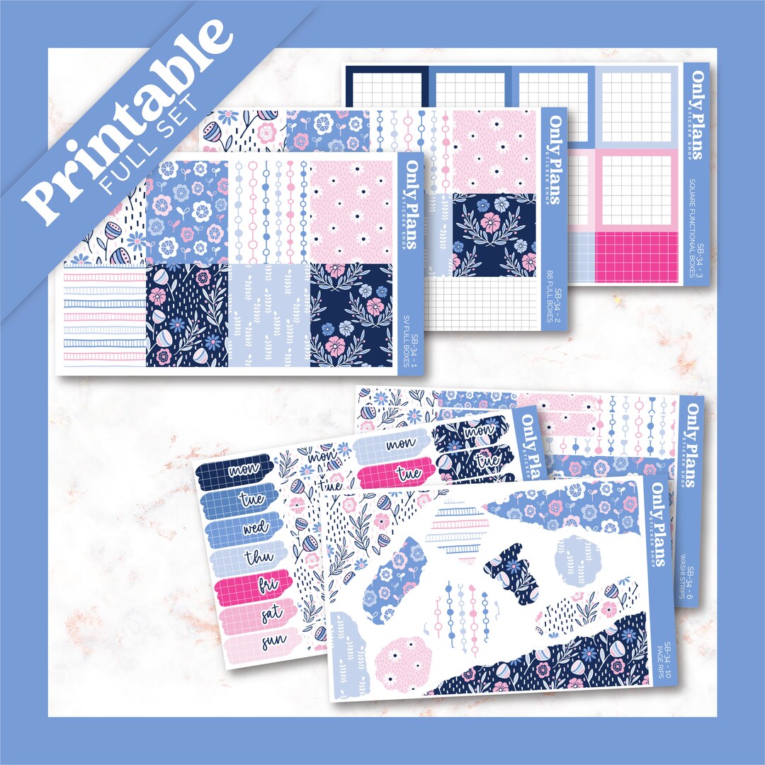PRINTABLE Sticker Buffet #34 - SB-34 - Planner Stickers - Functional ...