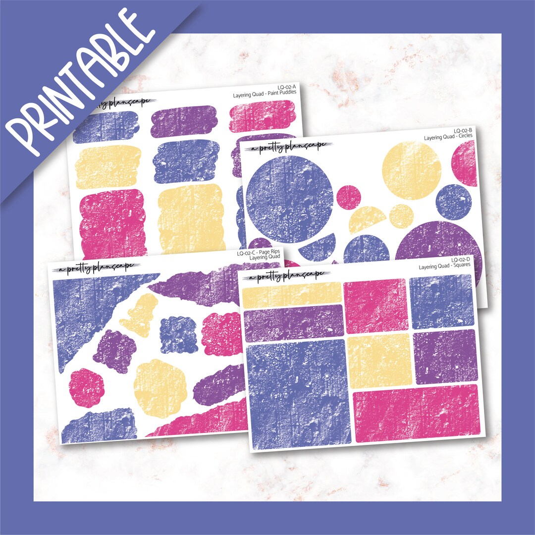PRINTABLE Layering Quad 2 - Etsy