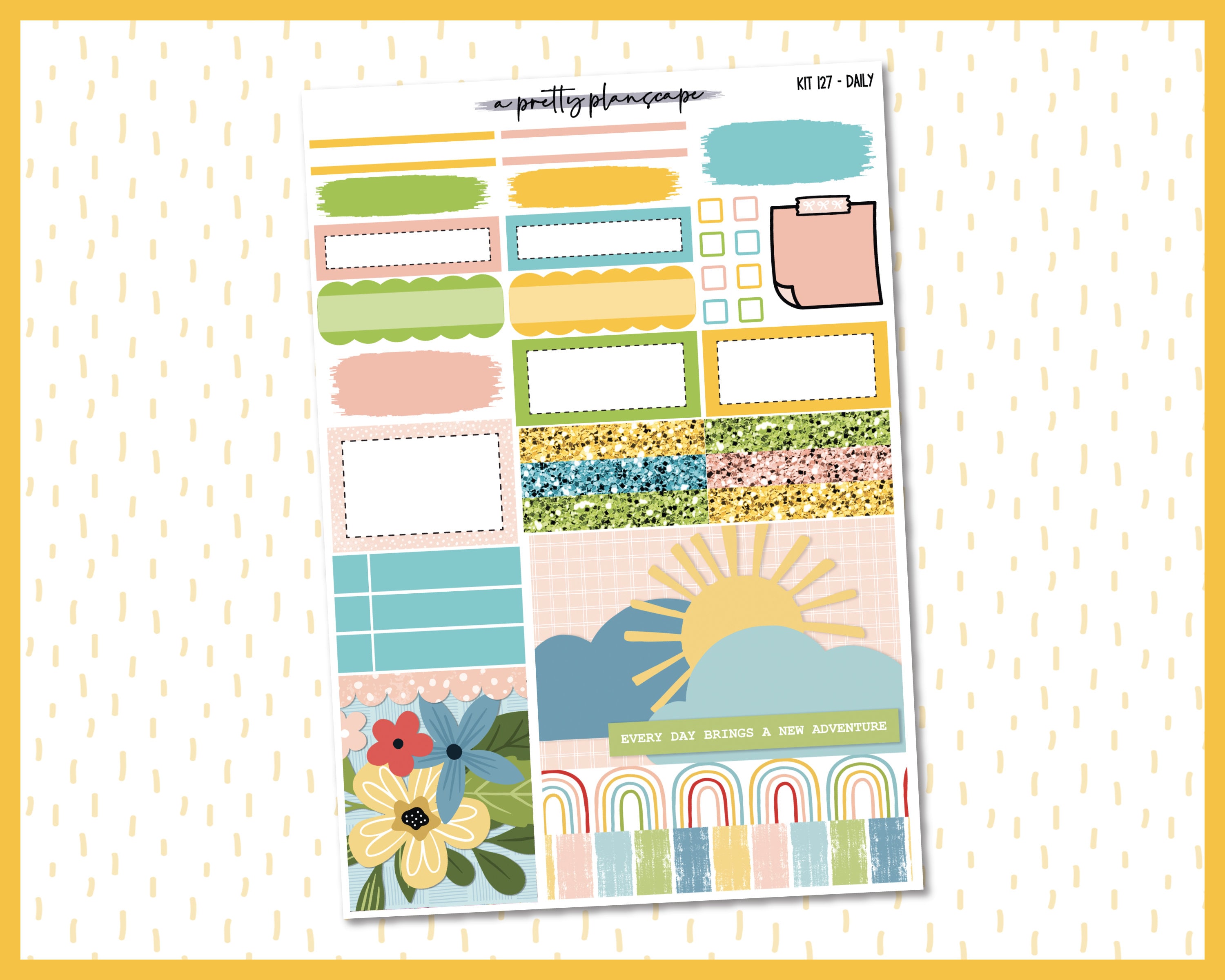 PRINTABLE Daily Sticker Kit 127 Standard Vertical TPC - Etsy