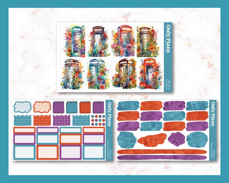 PRINTABLE Full Boxes Phone Booths FB-32 - Etsy