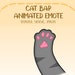 Cute Cat Animated Twitch Emote, Funny Cat Meme Emote Pack, Cat Bap ...