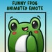 Funny Animated Twitch Emote, Cute Frog Flipping off Camera, Discord ...