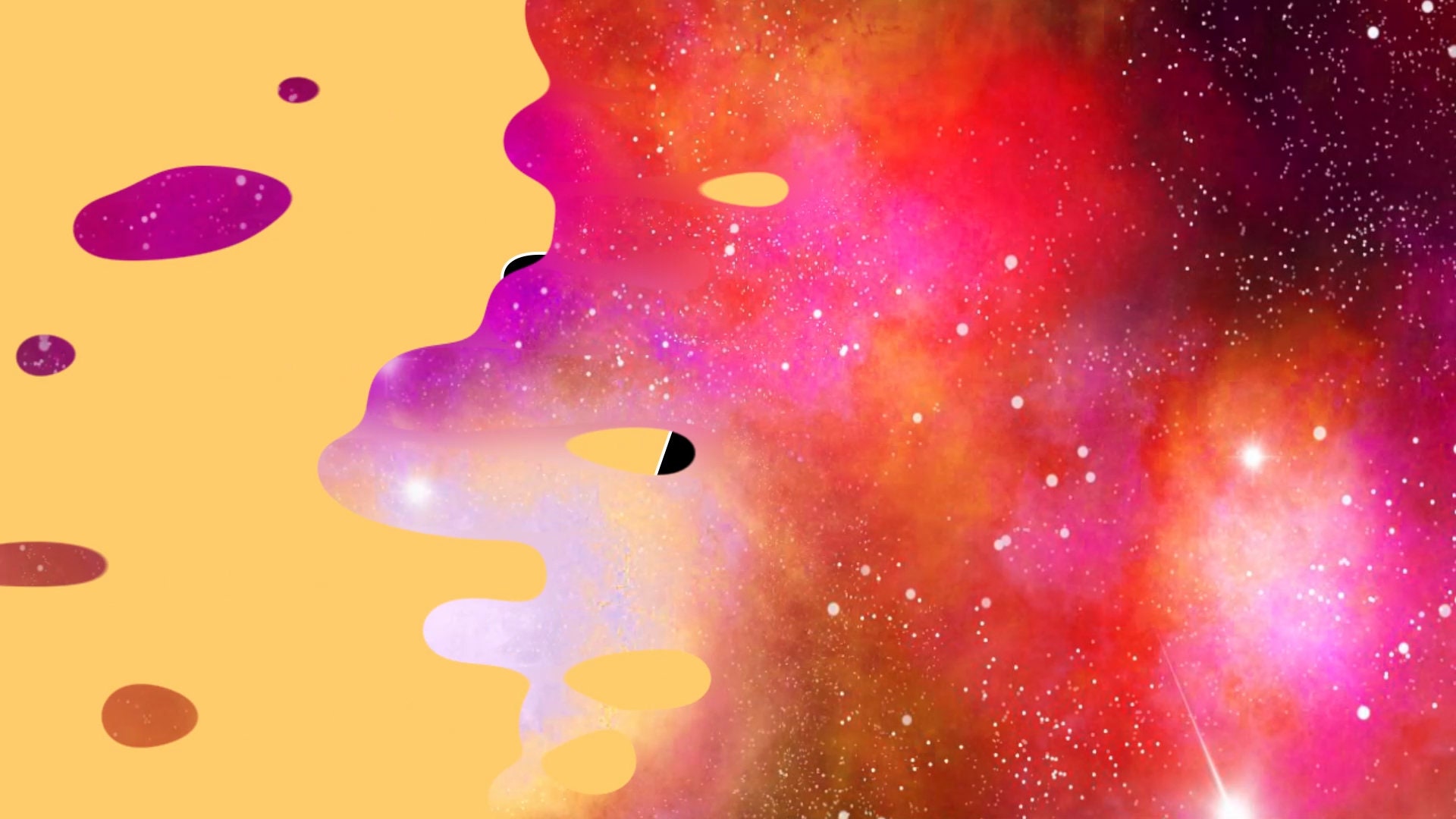 Stinger Transition of a Red Galaxy, Animated Transition for Twitch ...