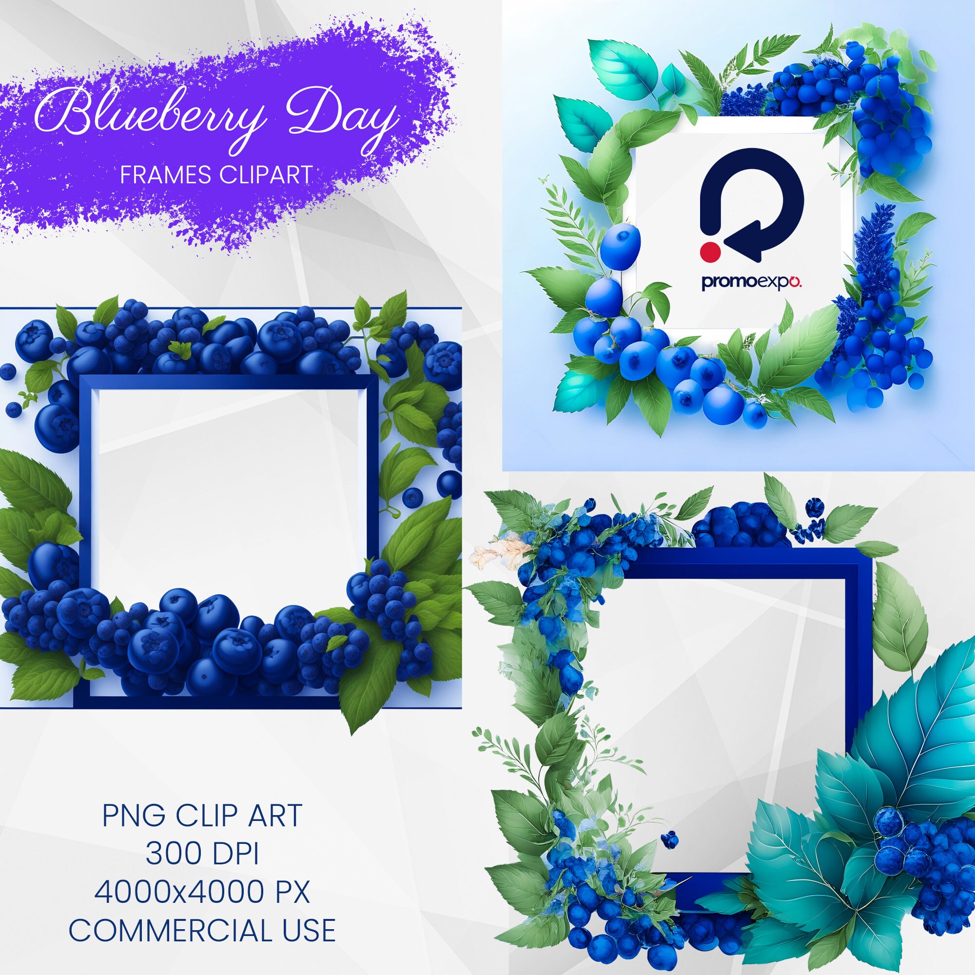 Delightful Blueberry Day Frames PNG Clipart - Fruit, Scrapbooking ...