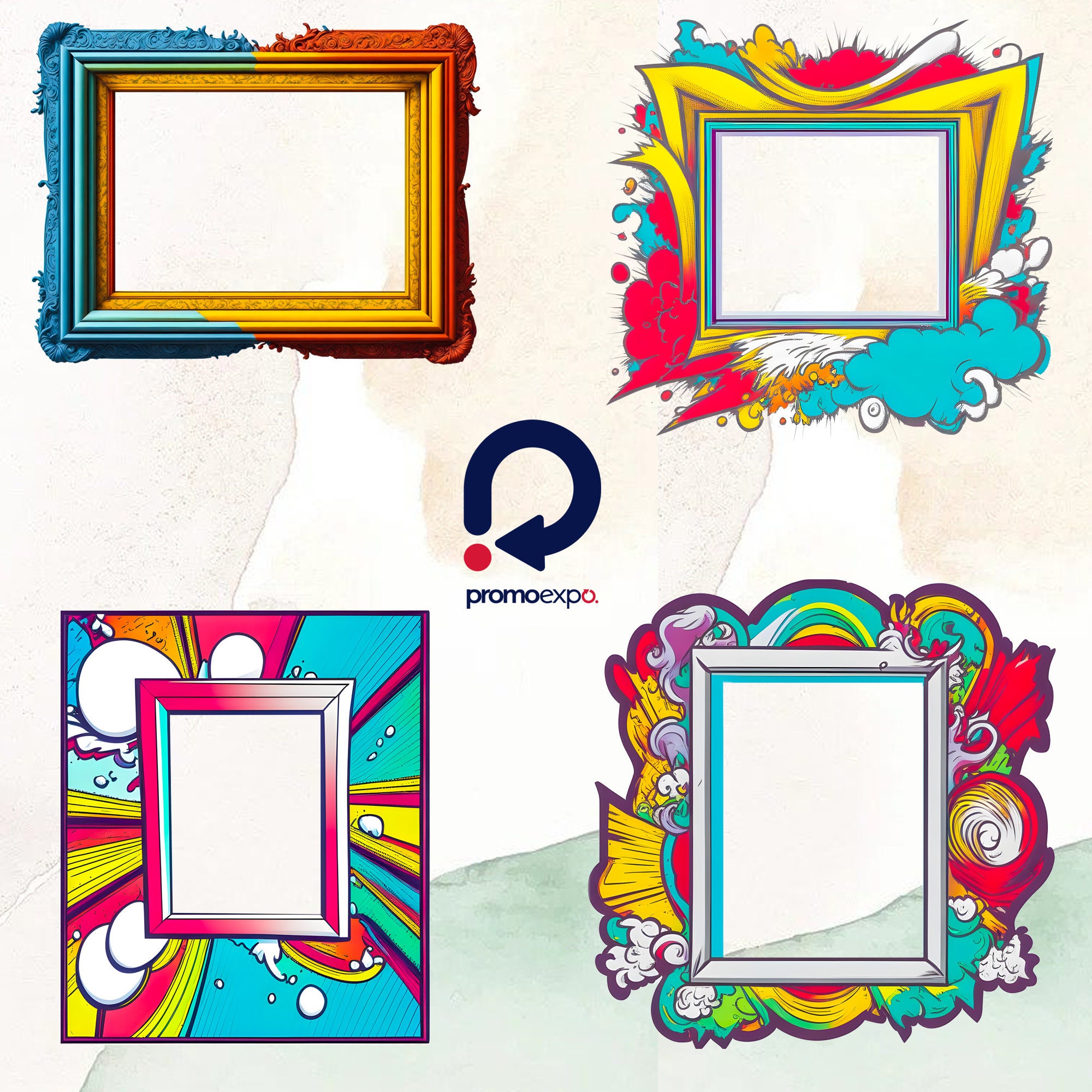 Comic Frames Clipart, Storyboard Frames, Funny Frames, Cartoon Frames ...