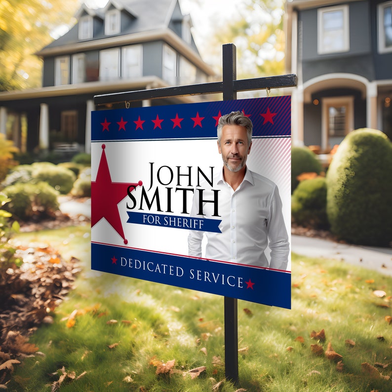 Election Yard Sign Template, Custom Sign, 2024 Election, 24x18 Sign ...