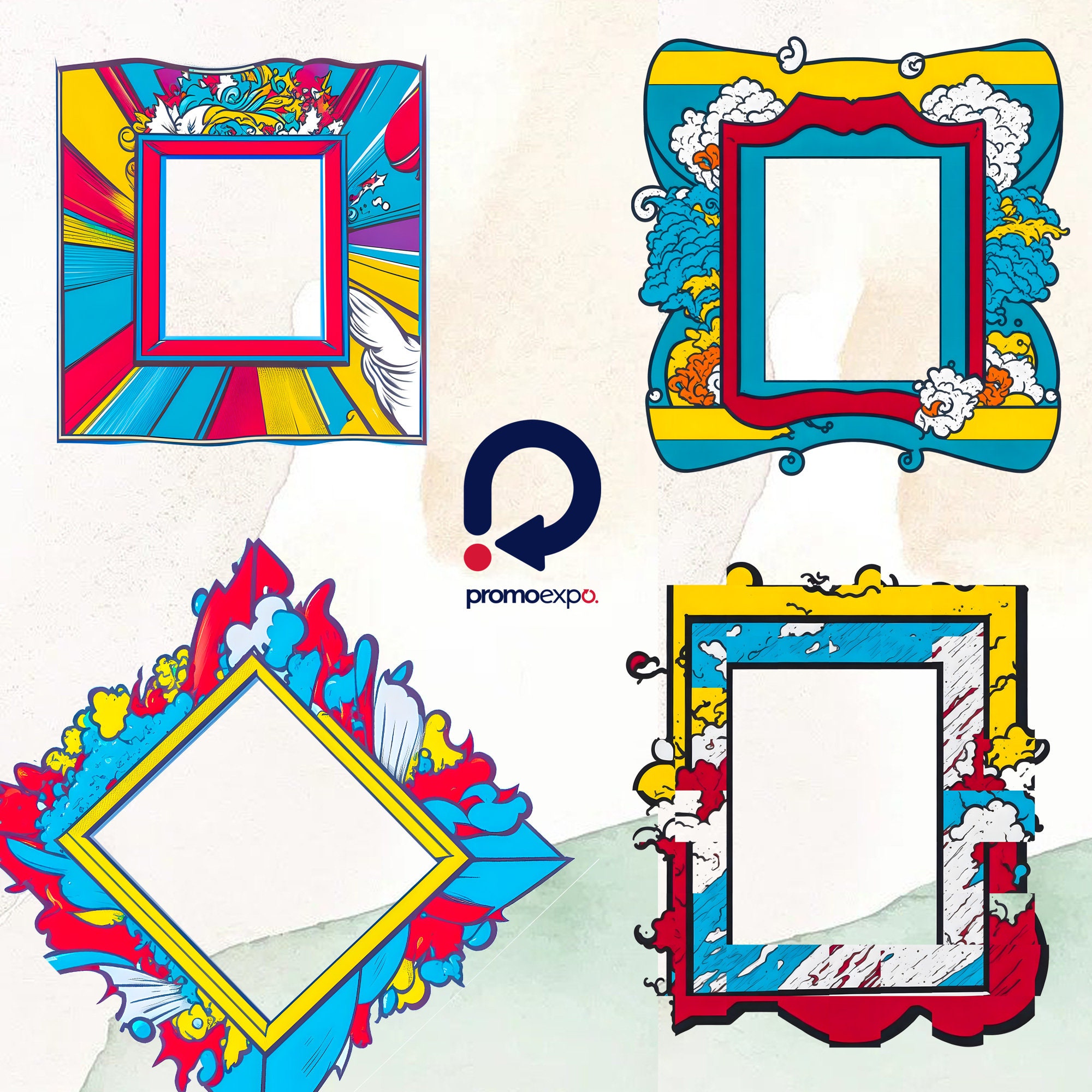 Comic Frames Clipart, Storyboard Frames, Funny Frames, Cartoon Frames ...