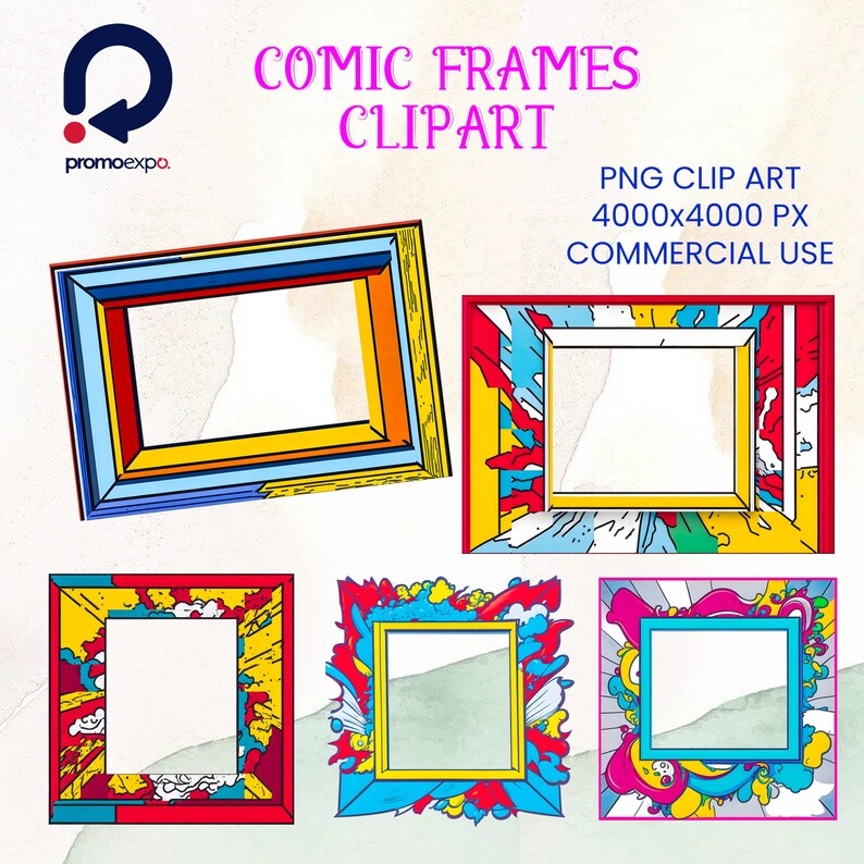 Comic Frames Clipart, Storyboard Frames, Funny Frames, Cartoon Frames ...