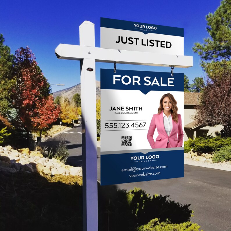 Real Estate Yard Sign Template, Property Sign, for Sale Sign, Sold Sign ...