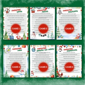 Joyful Jingles Festive Facts Printable Christmas Game Bundle, Christmas ...