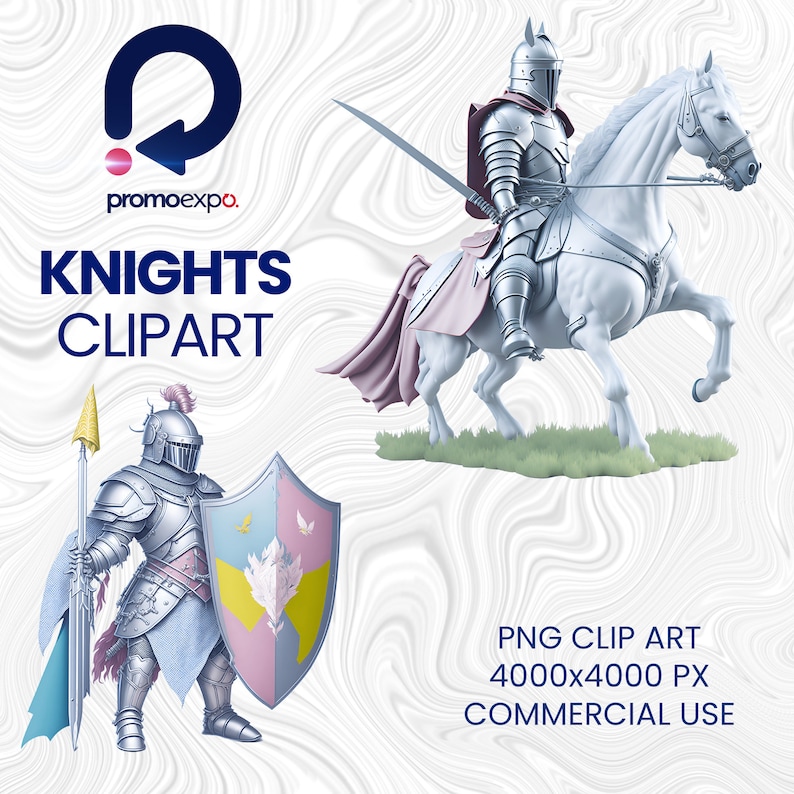 Watercolor Medieval Knights Clipart, Crusader Clip Art, Medieval Art ...