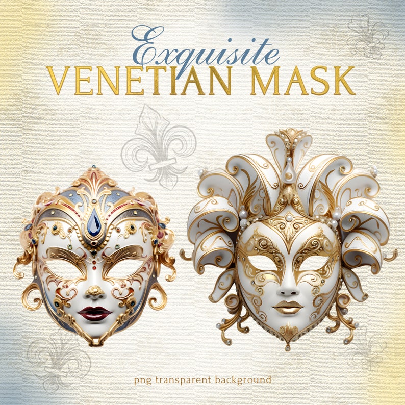 Exquisite venezianische Maske - Maskenball - venezianischer Karneval ...