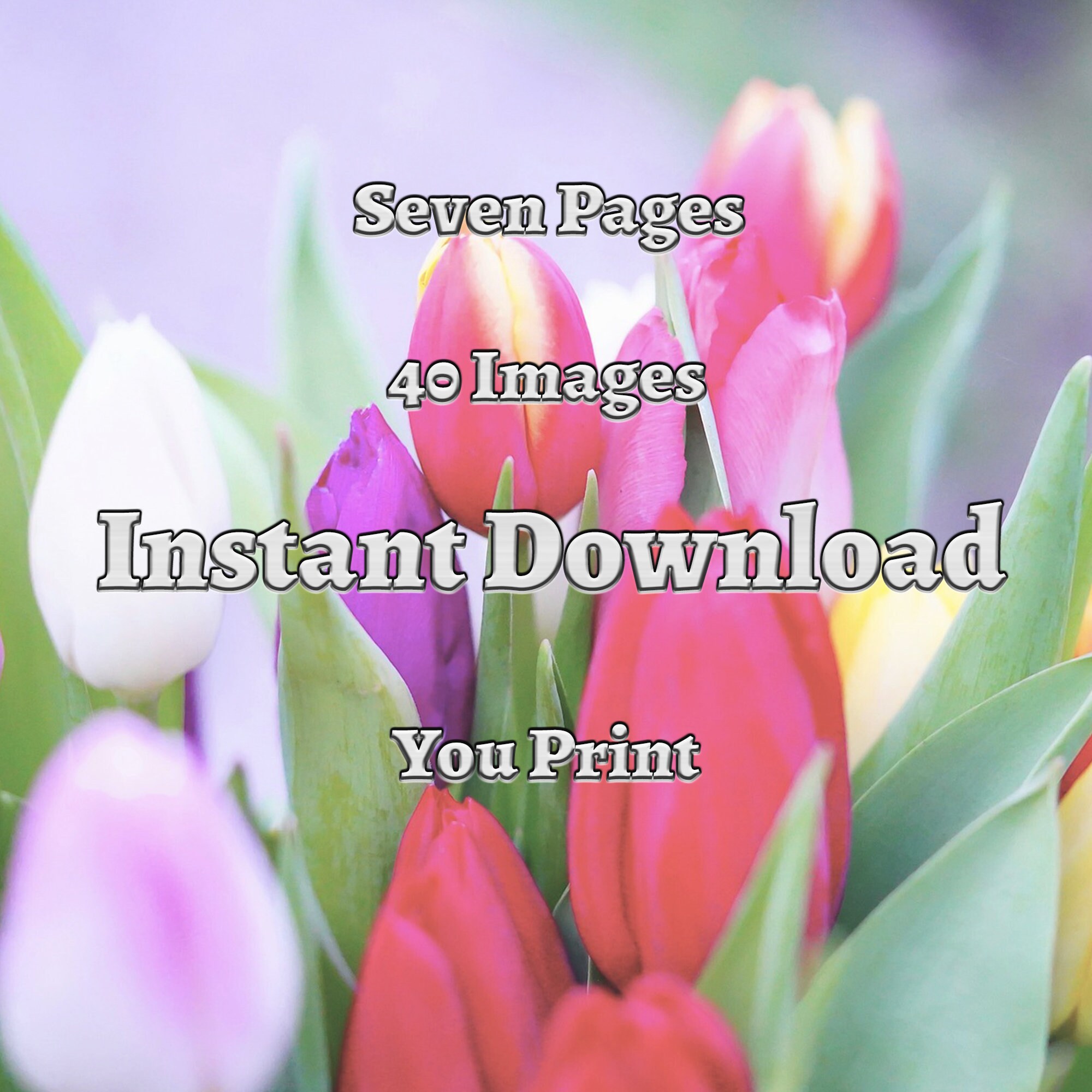 Printable Easter & Spring Images | Digital Collage Sheets | Instant ...