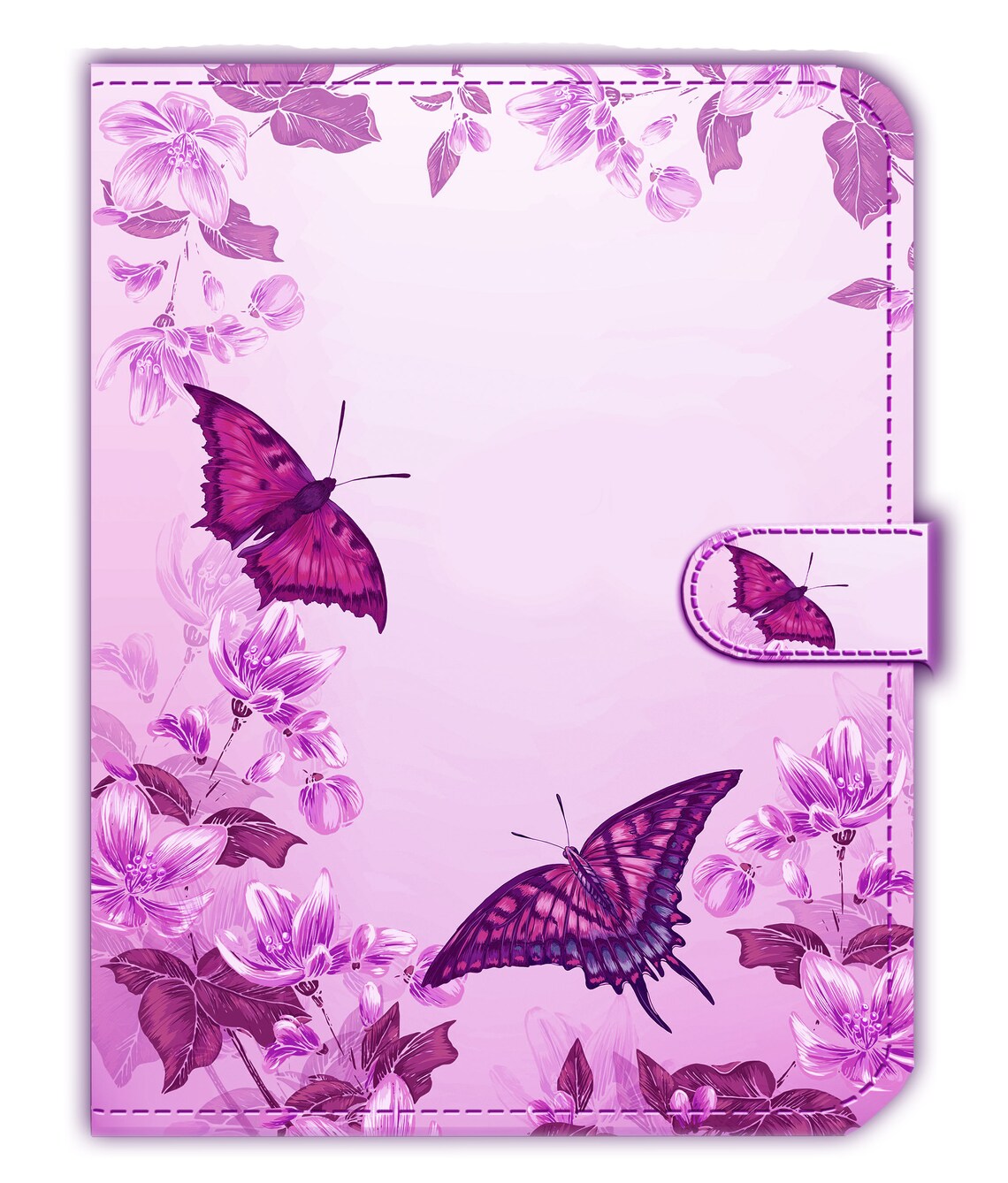 5 Digital Purple Planner Notebook Covers PNG Files for - Etsy
