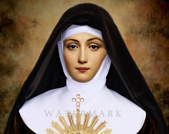 St. Clare of Assisi Custom Digital Oil Painting DIGITAL DOWNLOAD - Etsy