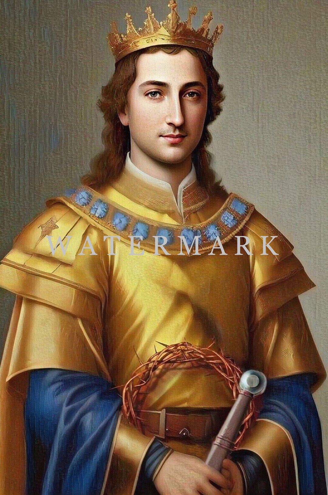 St. Louis IX King of France Custom Digital Oil Painting DIGITAL ...