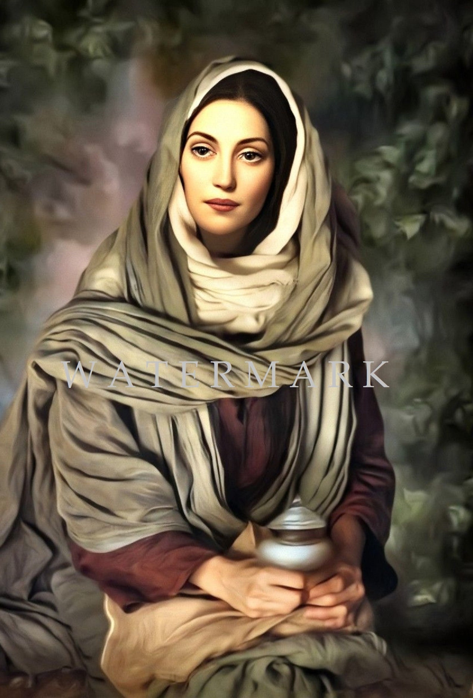 Custom DIGITAL DOWNLOAD Digital Oil Painting of St. Mary - Etsy