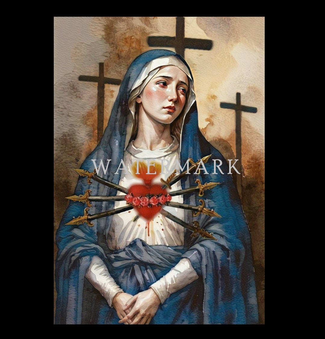 Our Lady of Seven Sorrows - the Most Blessed Virgin Mary - Custom ...