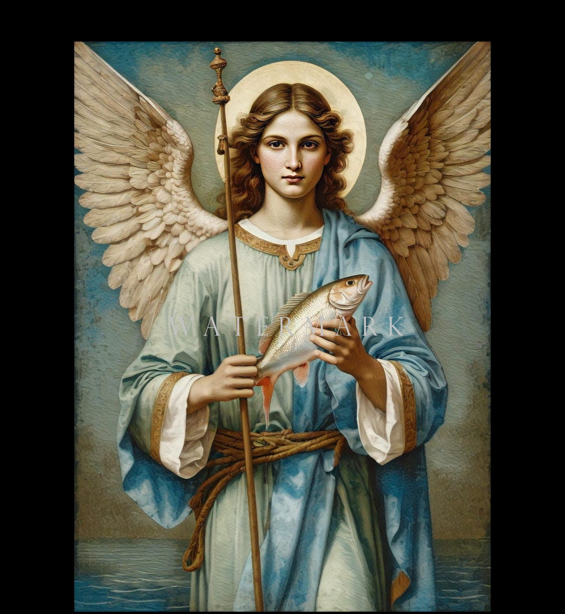 St. Raphael the Archangel Custom Digital Oil Painting DIGITAL DOWNLOAD ...